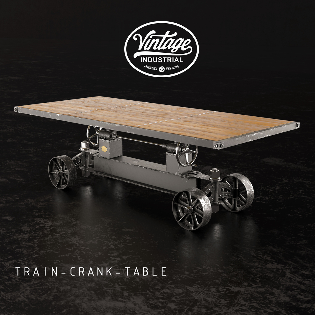 Dining table train crank 3D model - TurboSquid 1174528