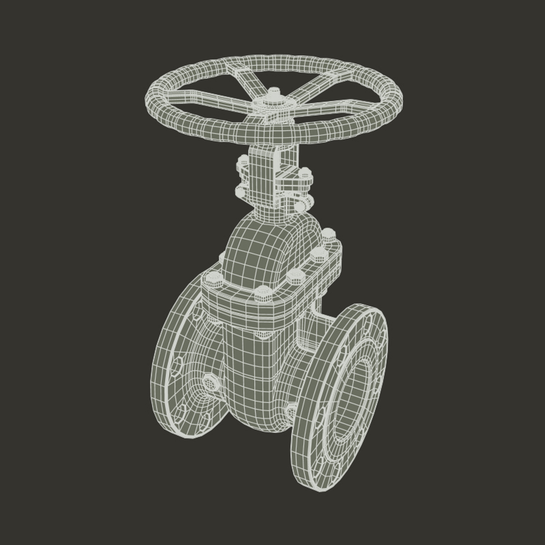 3D gate valve model - TurboSquid 1155487