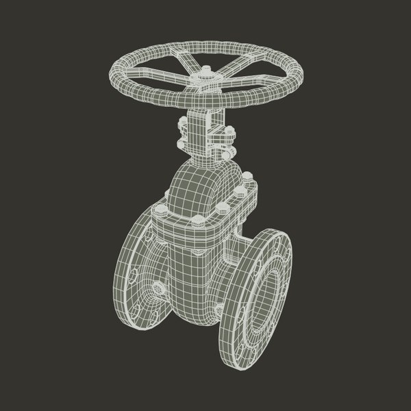 3D gate valve model - TurboSquid 1155487