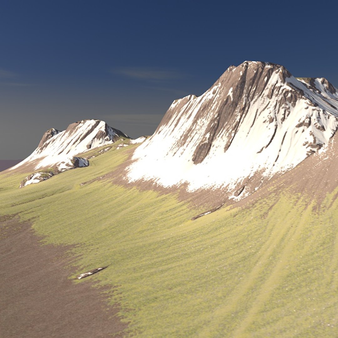 Mountain Maps Terrain 3d Model