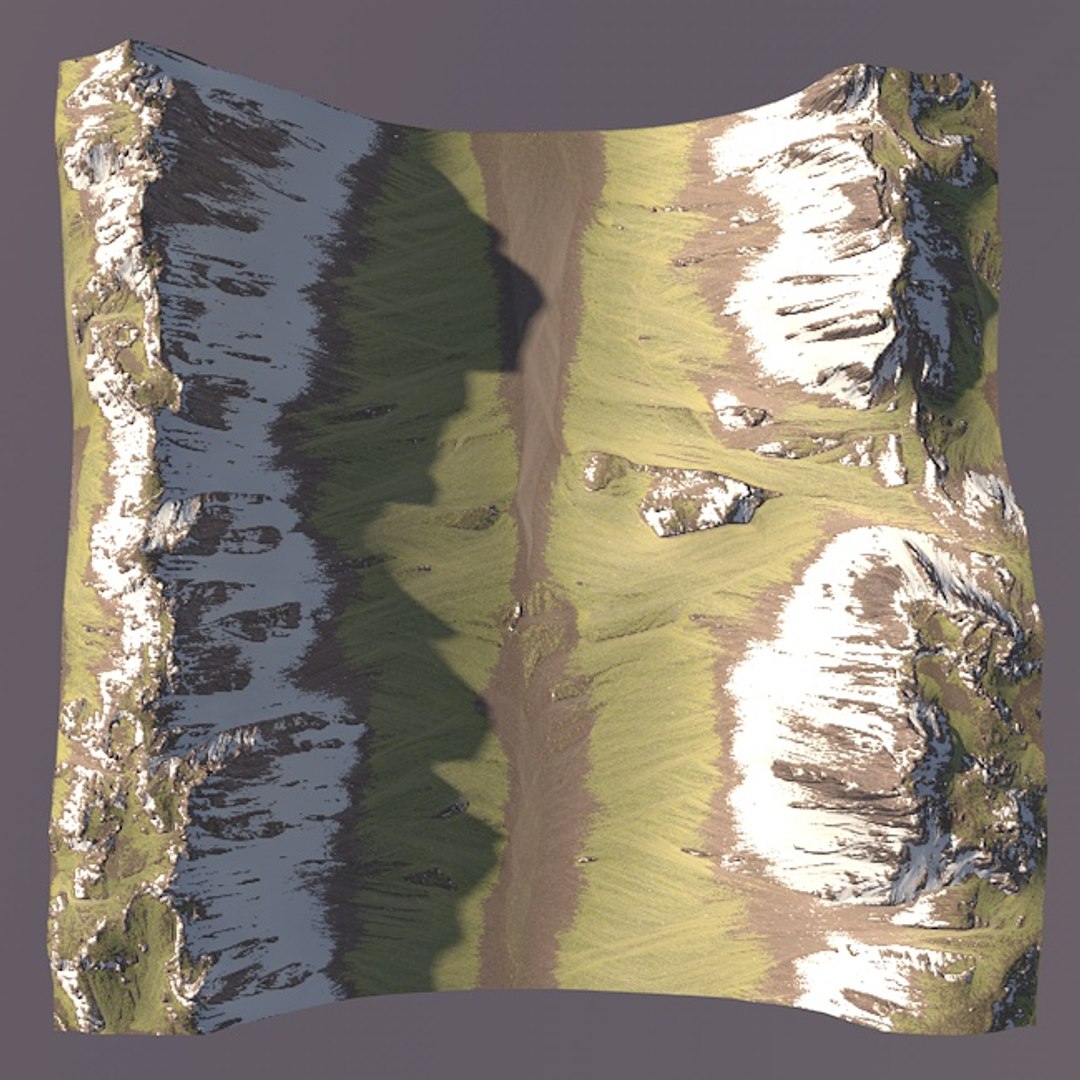 Mountain Maps Terrain 3d Model
