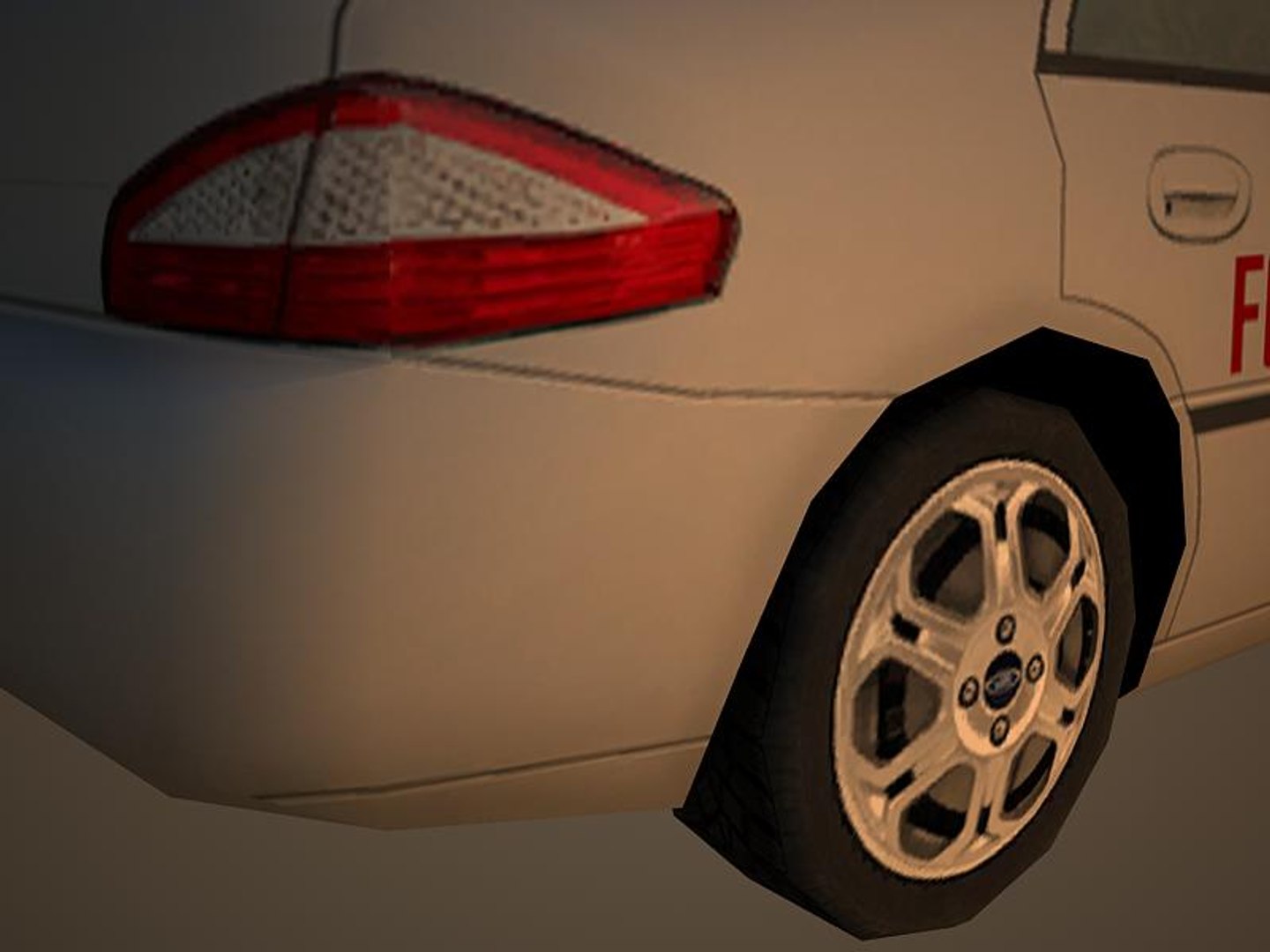 3d Model Police Car 1 Basic