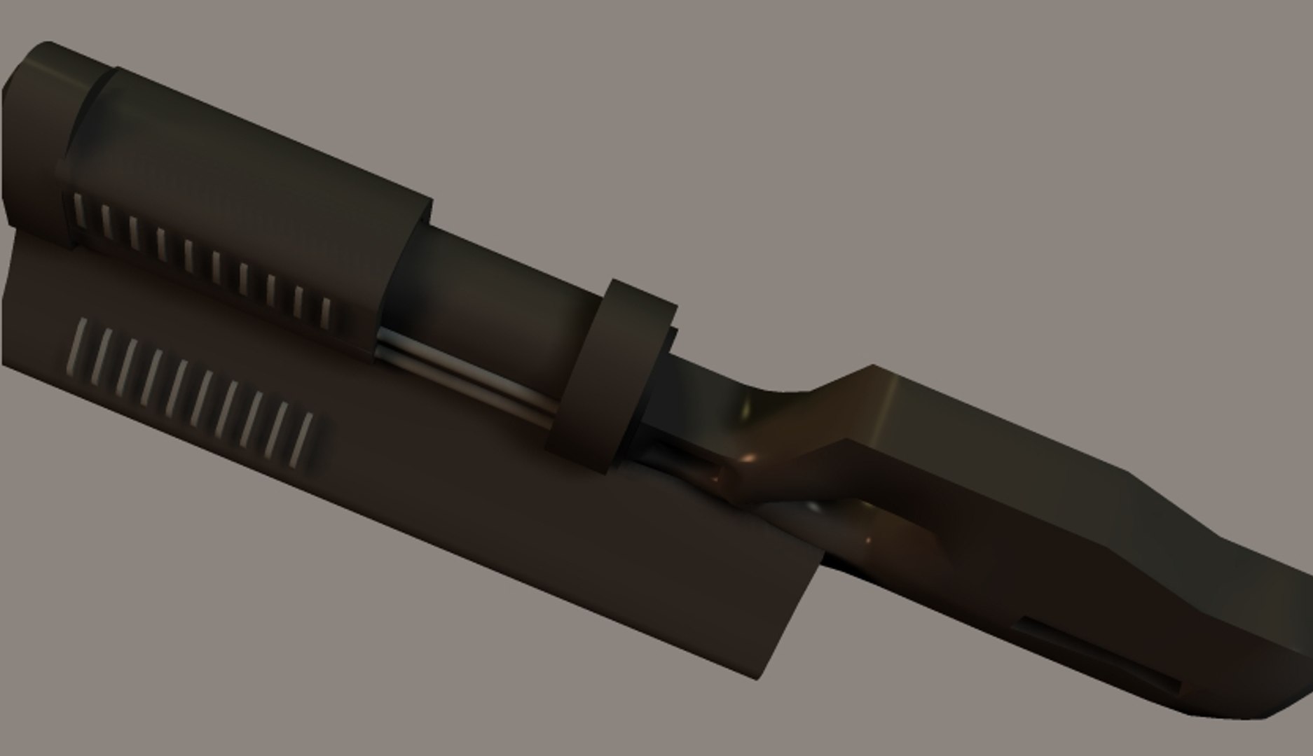 3d Model Big Portable Plasma Cannon