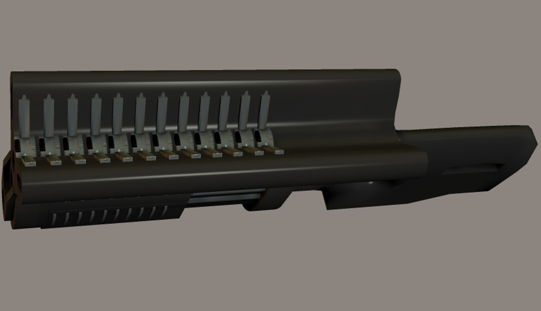 3d Model Big Portable Plasma Cannon