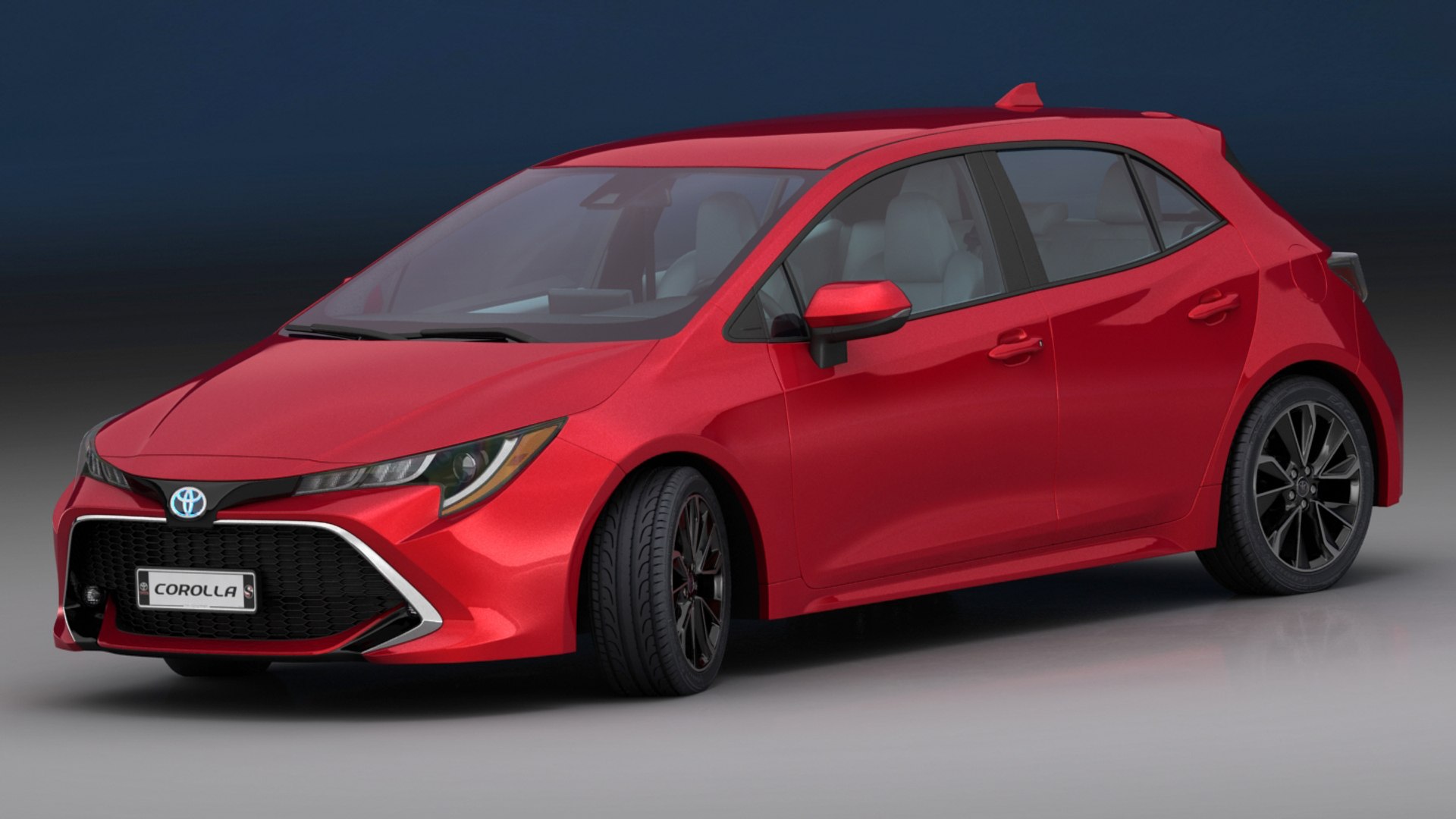 3D Toyota Corolla 2019 Interior Model - TurboSquid 1355133