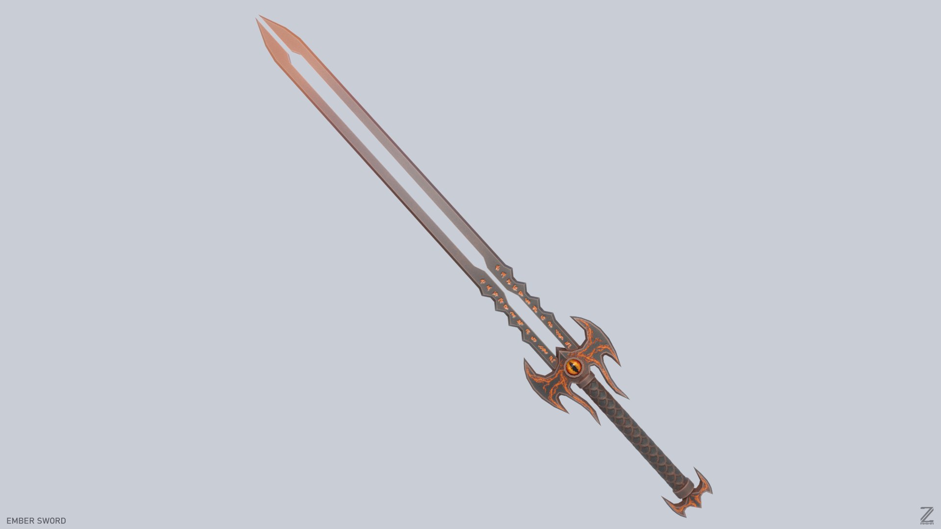 Ember Sword 3D Model - TurboSquid 2385060