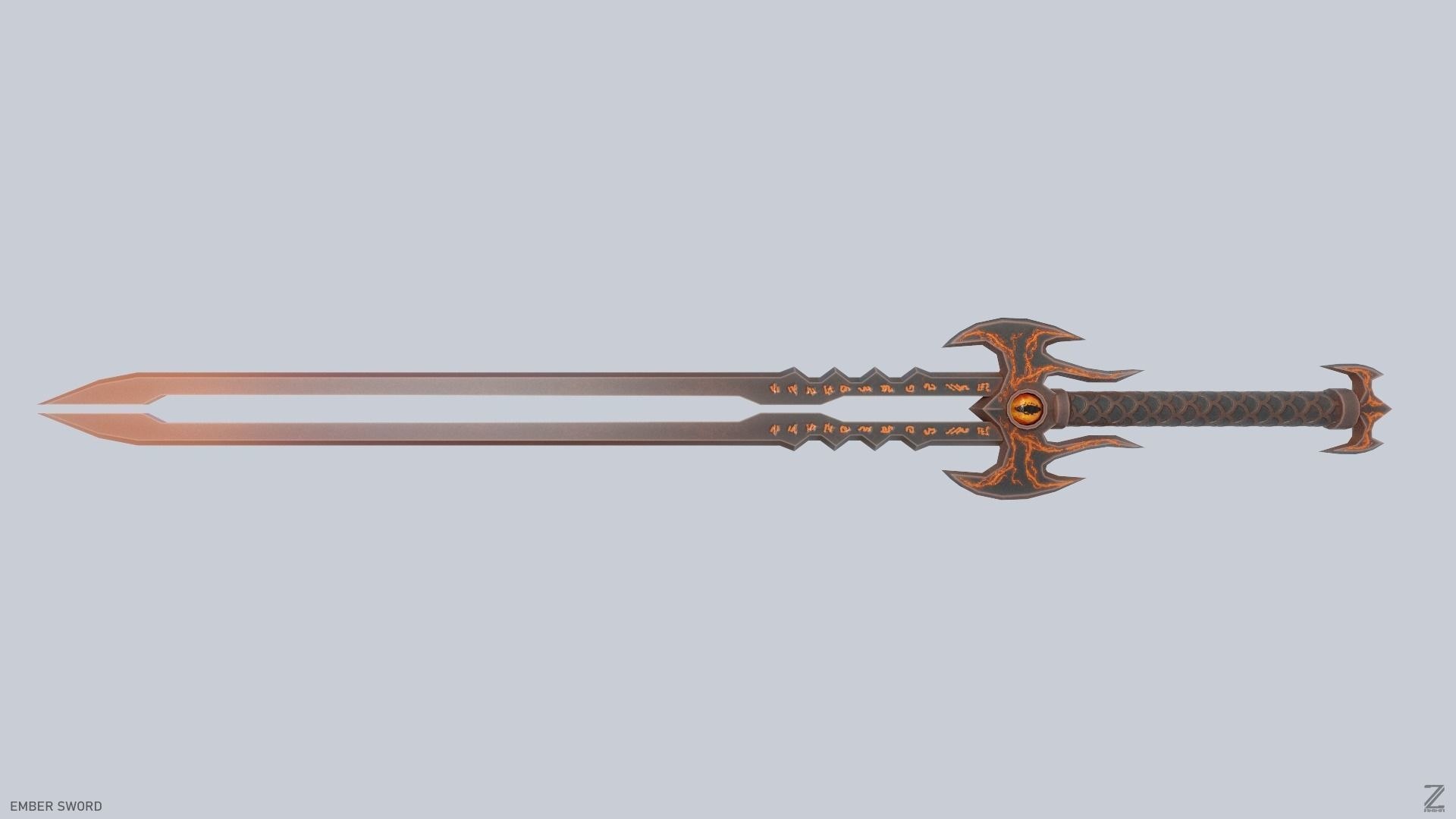 Ember Sword 3D Model - TurboSquid 2385060