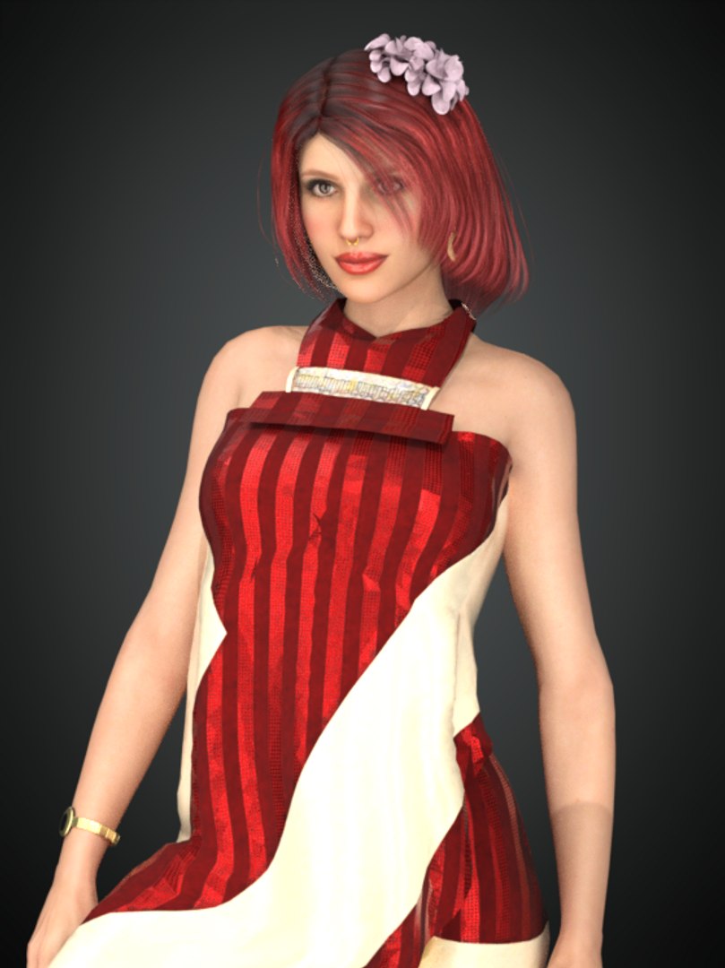 3D Realistic Rigged Girl-Kaly model - TurboSquid 2111803