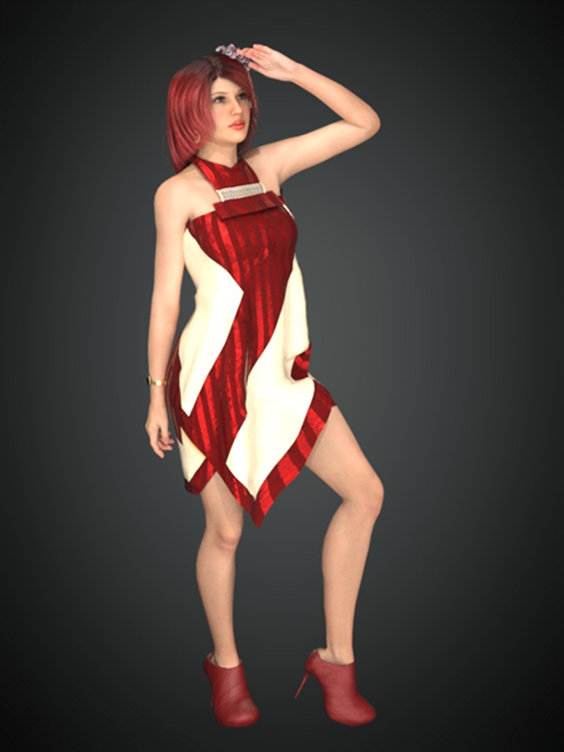 3D Realistic Rigged Girl-Kaly model - TurboSquid 2111803