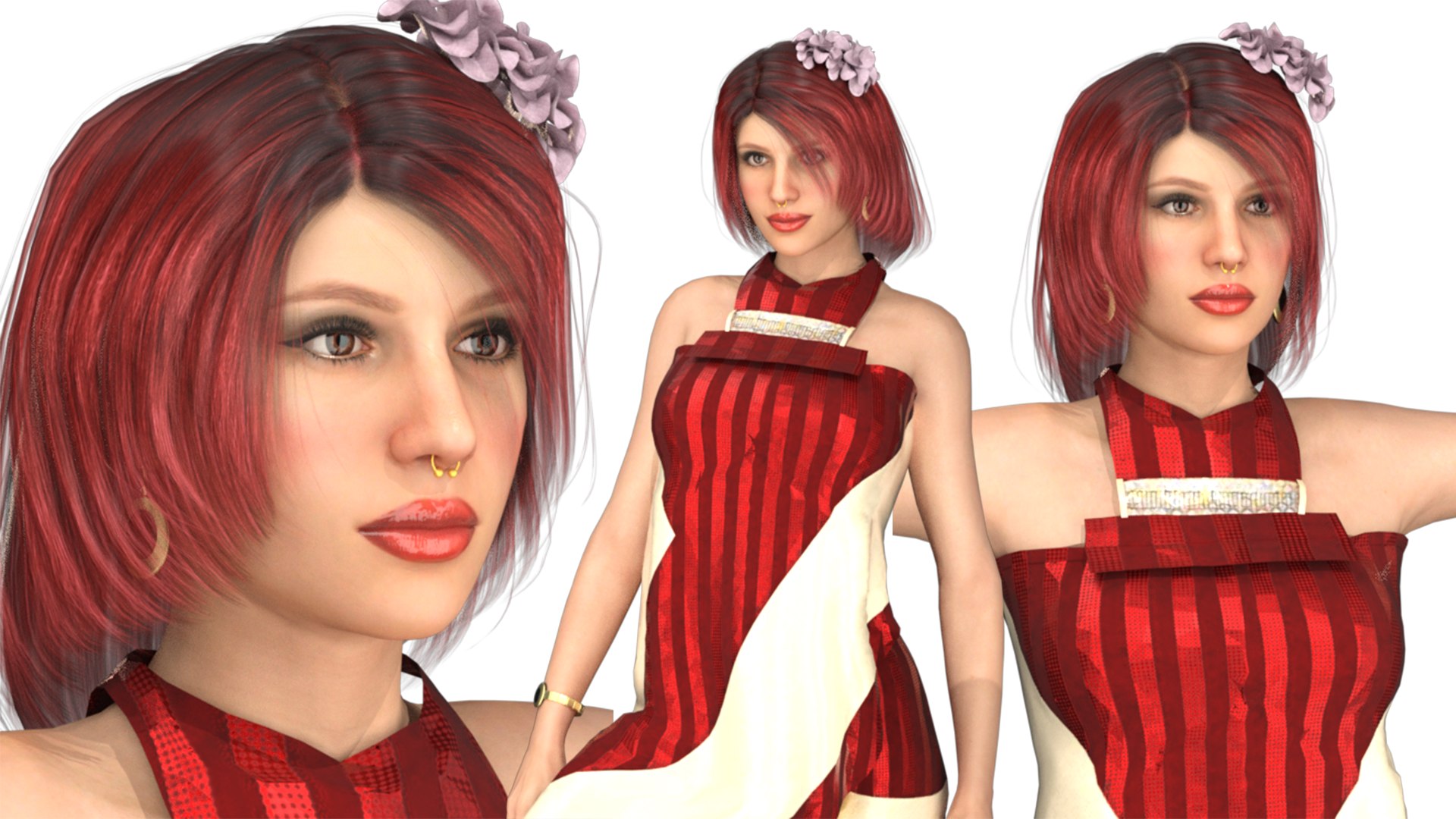 3D Realistic Rigged Girl-Kaly model - TurboSquid 2111803