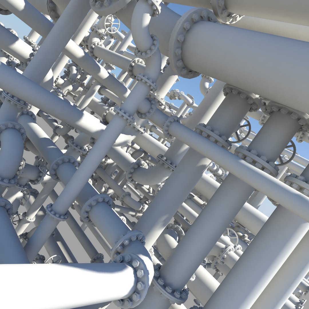 3d Pipes Model