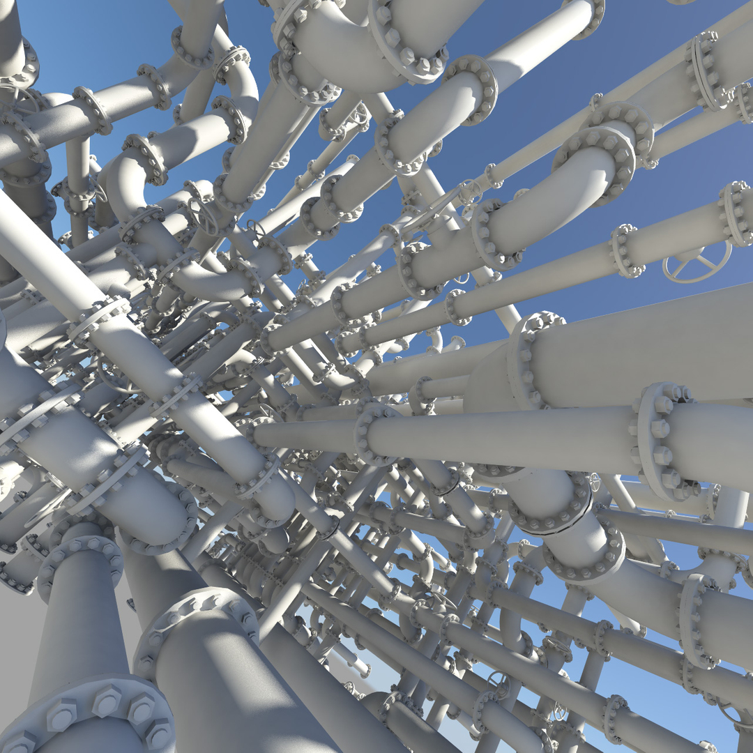 3d pipes model