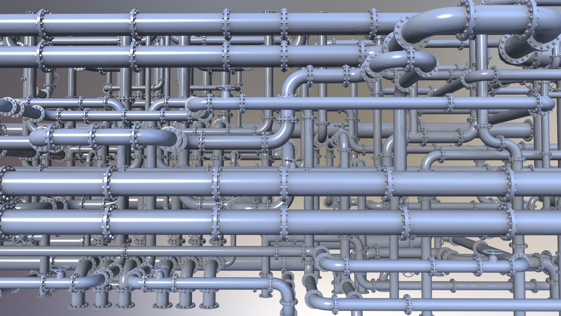 3d Pipes Model