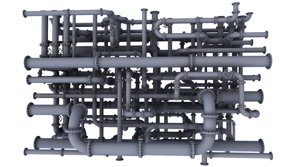 3d pipes model
