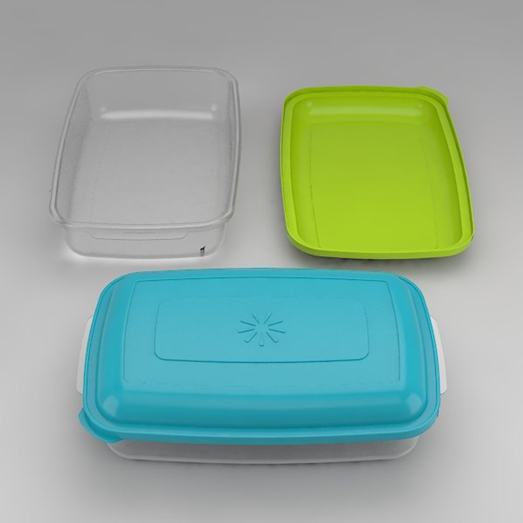 3d Model Of Tupper Ware