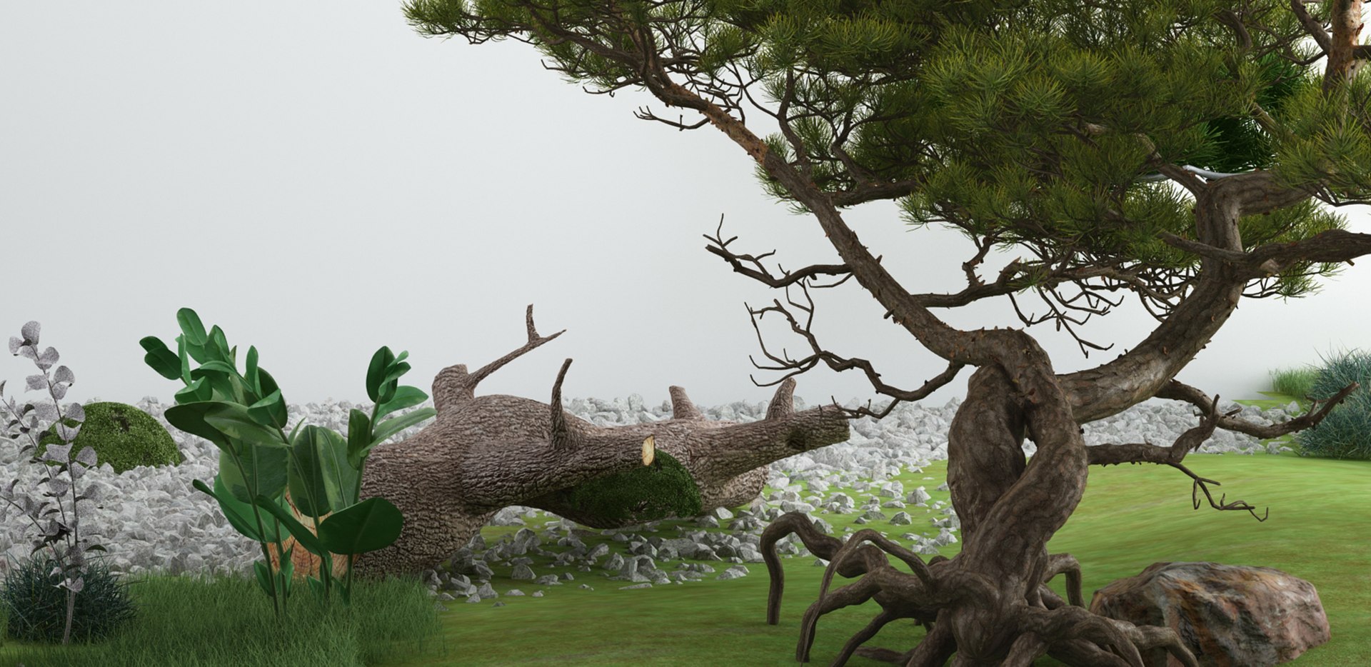 3D Modern Landscape Plant Combination Model - TurboSquid 2057547