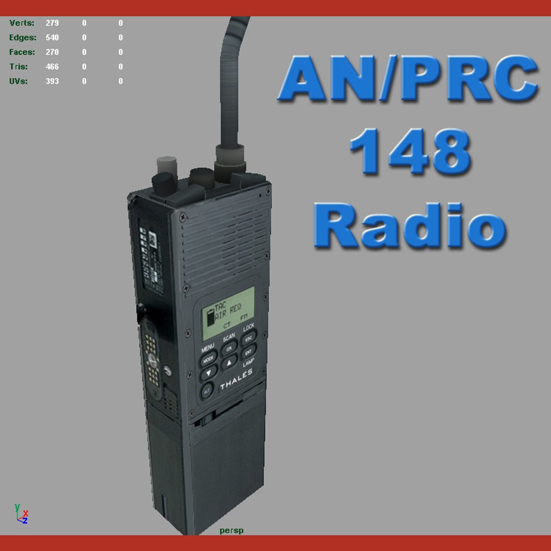 Mbitr Prc-148 Radio Military 3d Model