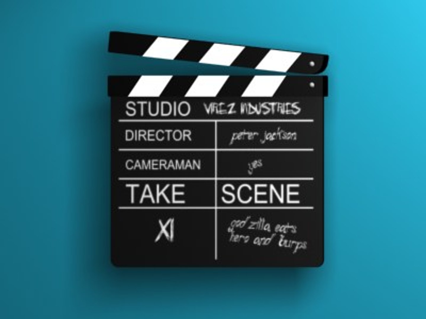 Film Slate 3d Model