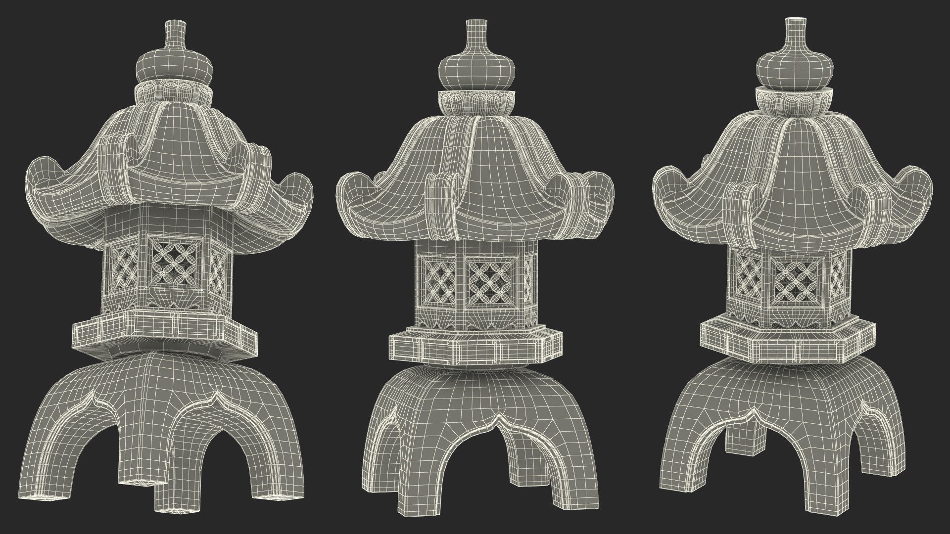 3D Model Japanese Stone Lantern For 3D Print - TurboSquid 2267503