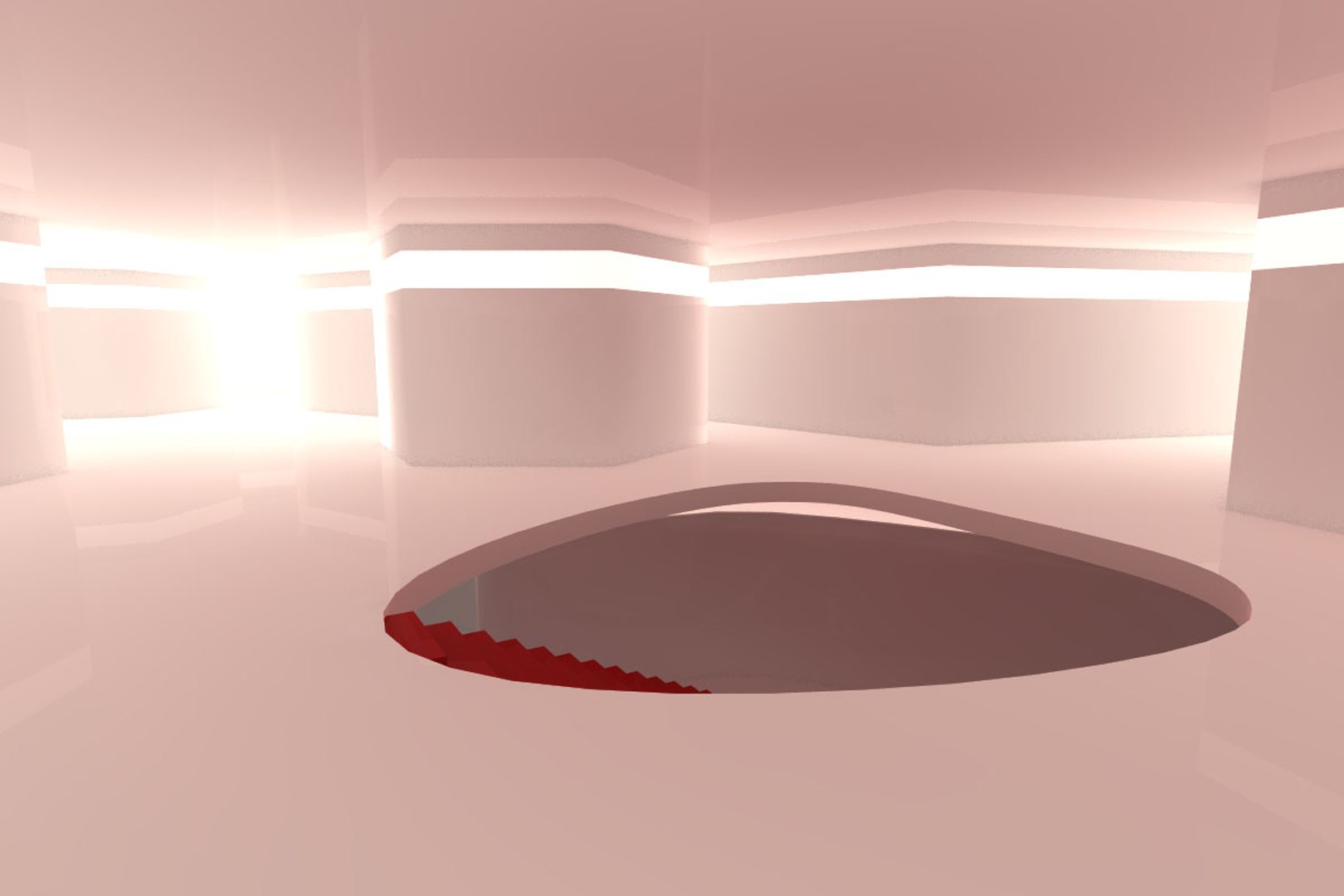 Futuristic Multi Level Labyrinth 3d 3ds