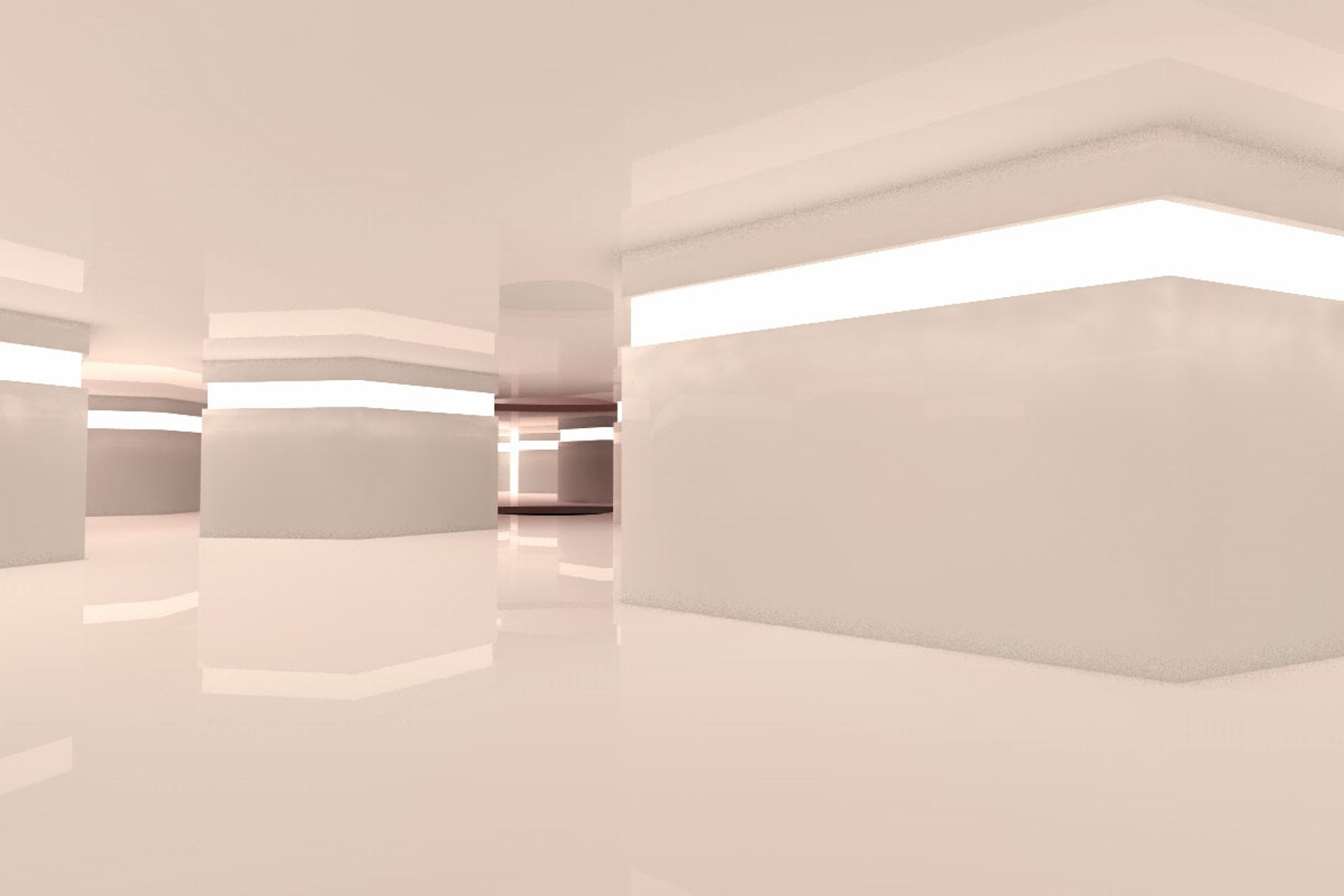 Futuristic Multi Level Labyrinth 3d 3ds