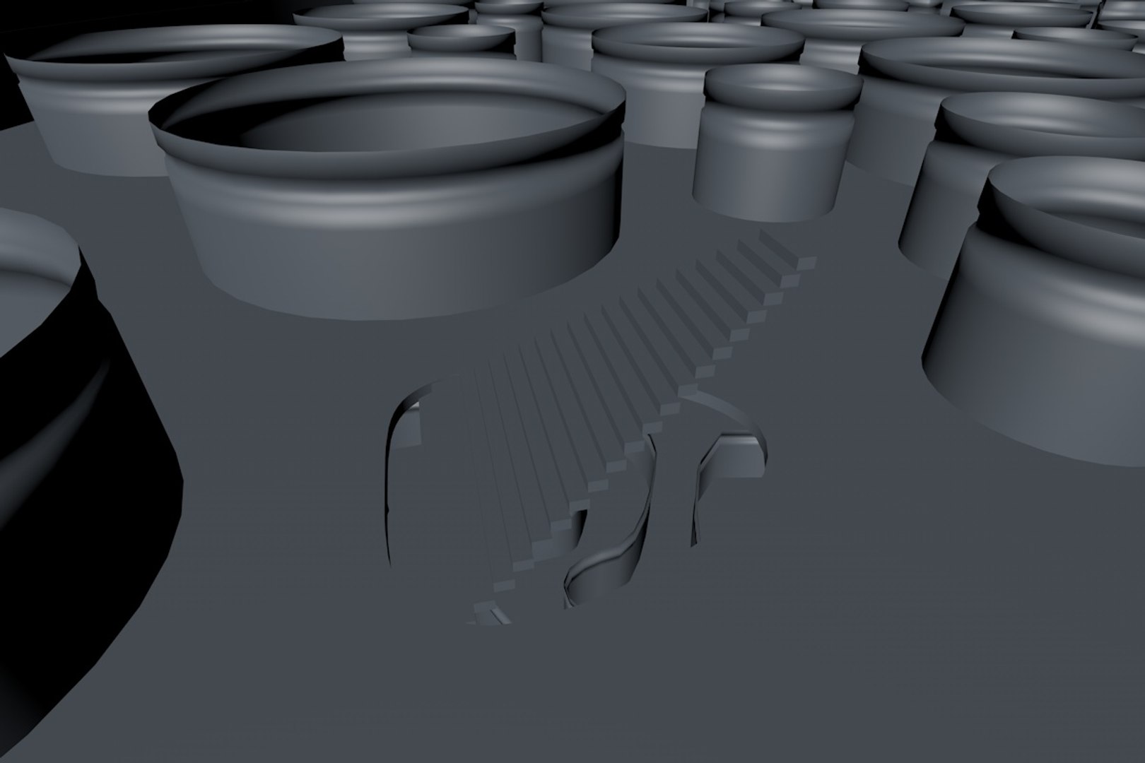 Futuristic Multi Level Labyrinth 3d 3ds