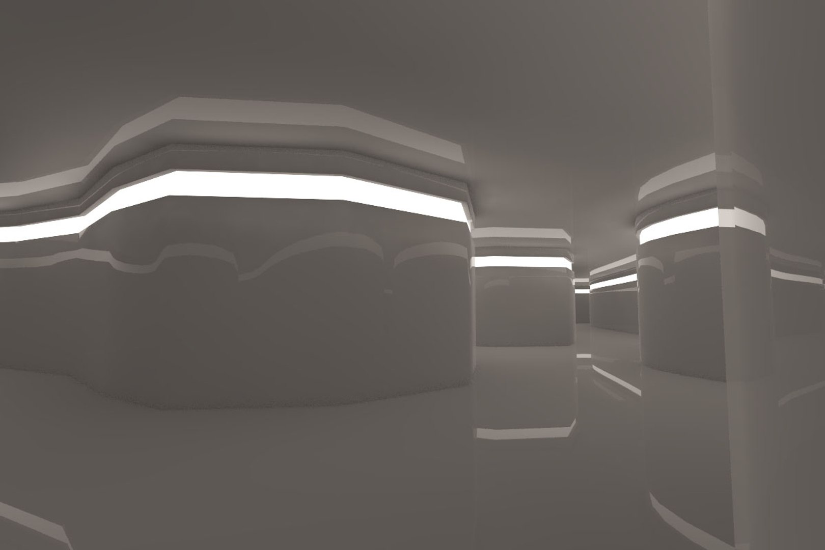 Futuristic Multi Level Labyrinth 3d 3ds