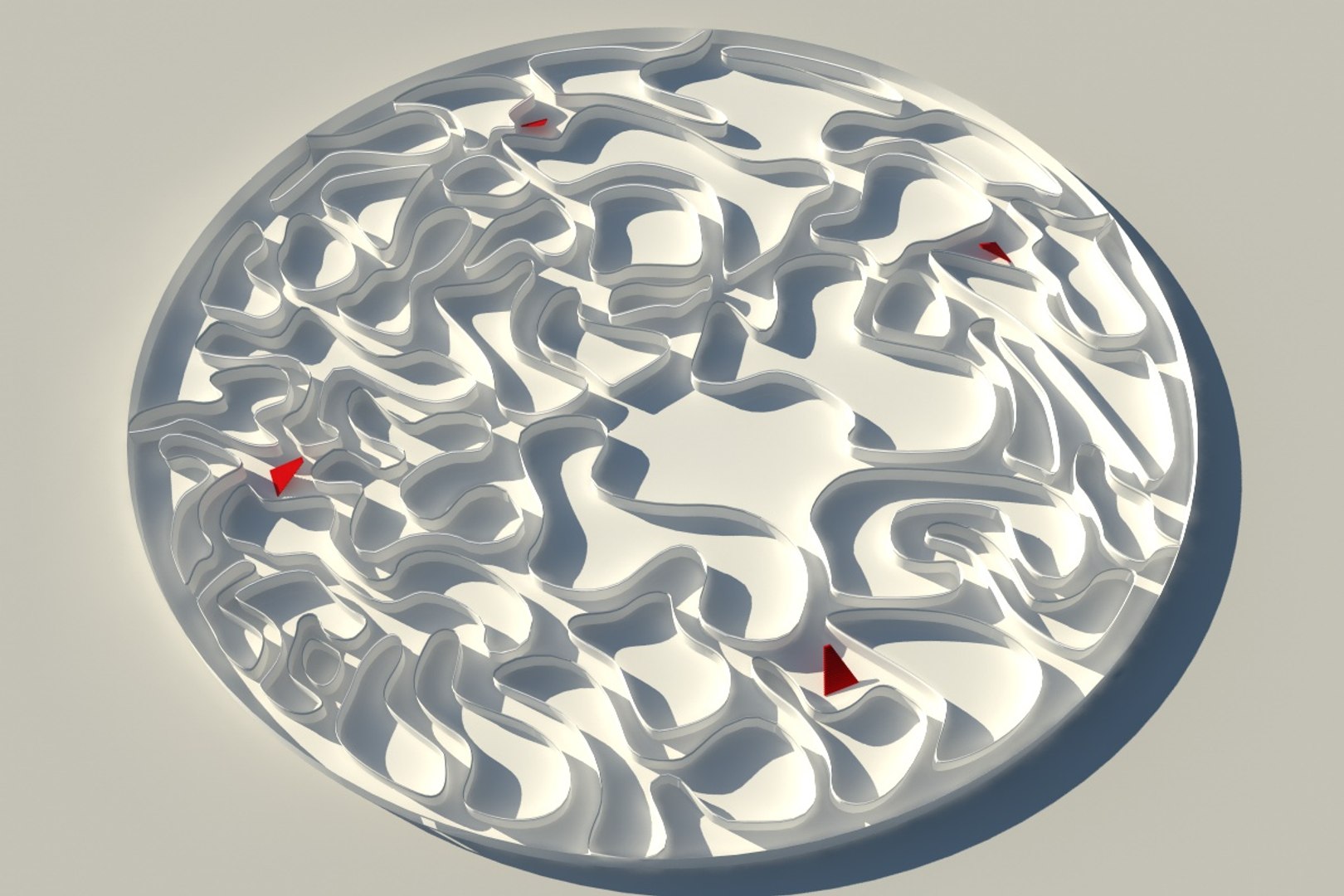 Futuristic Multi Level Labyrinth 3d 3ds