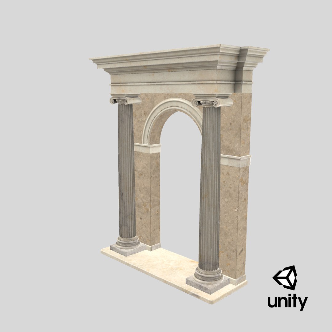 Limeplaster Ionic Entrance 3D - TurboSquid 1960436