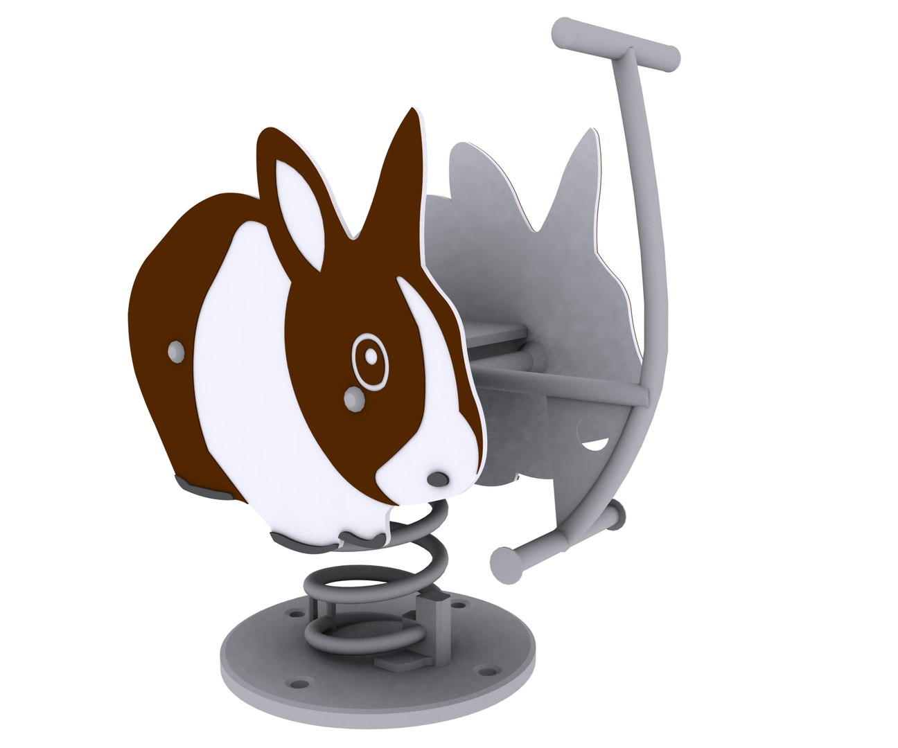 3d model rabbit spring