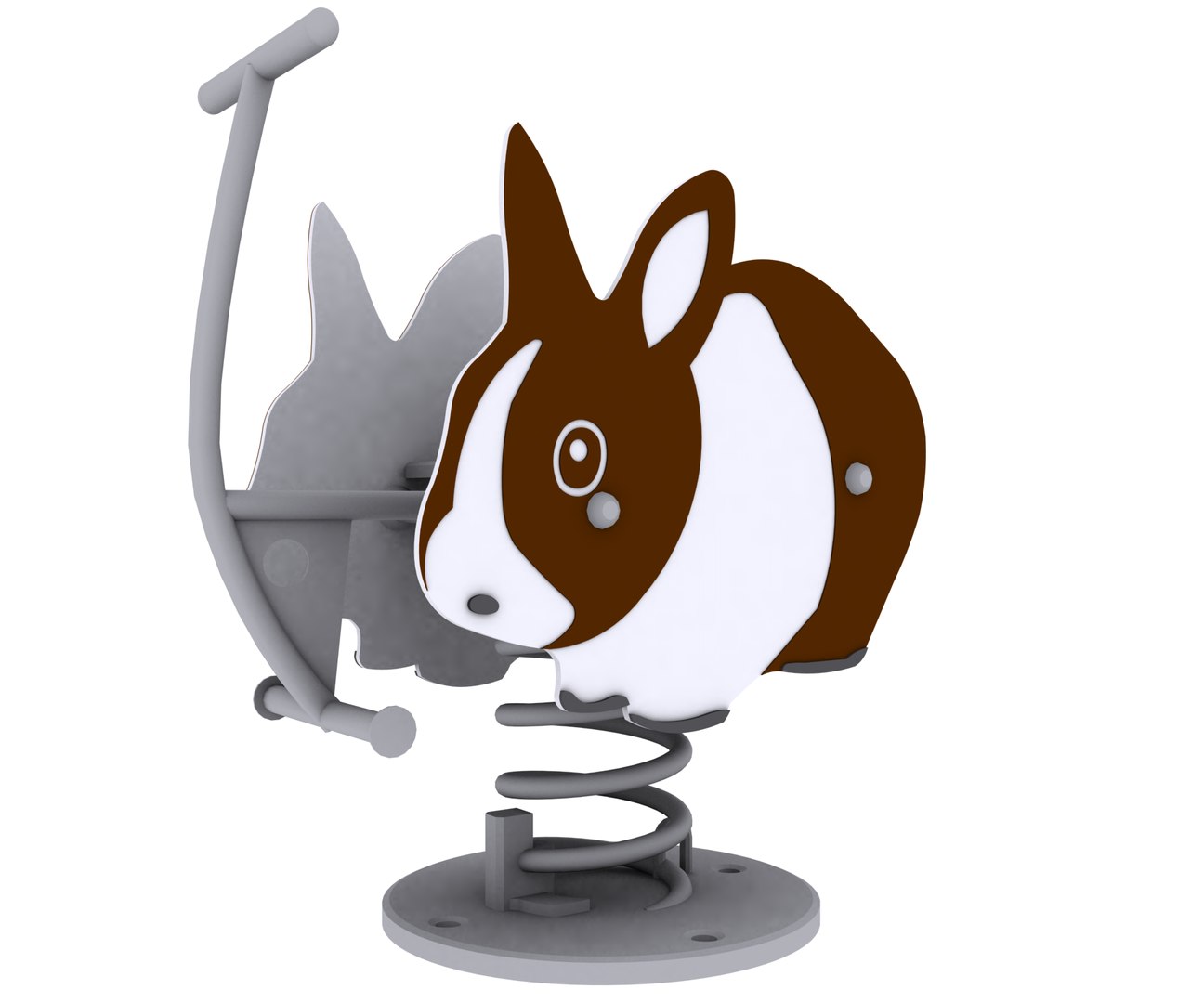 3d model rabbit spring