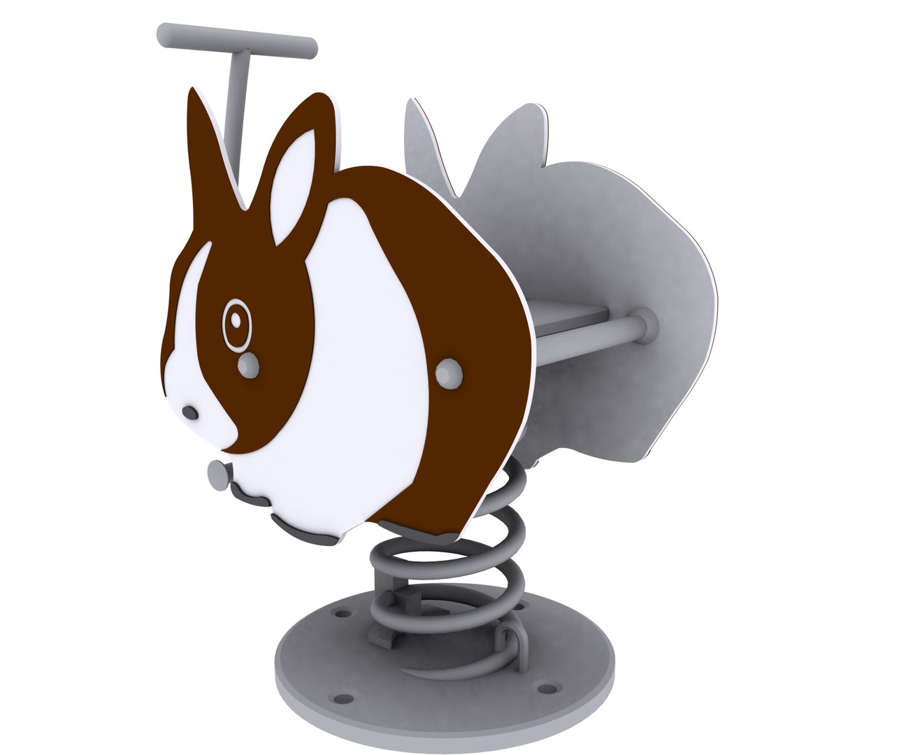 3d model rabbit spring
