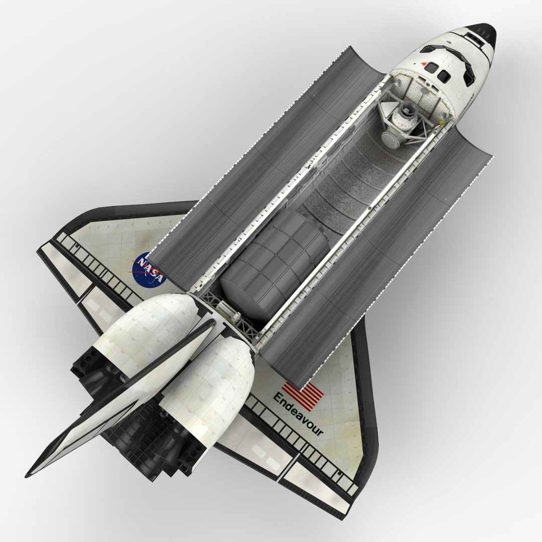 3d space shuttle spacecraft model