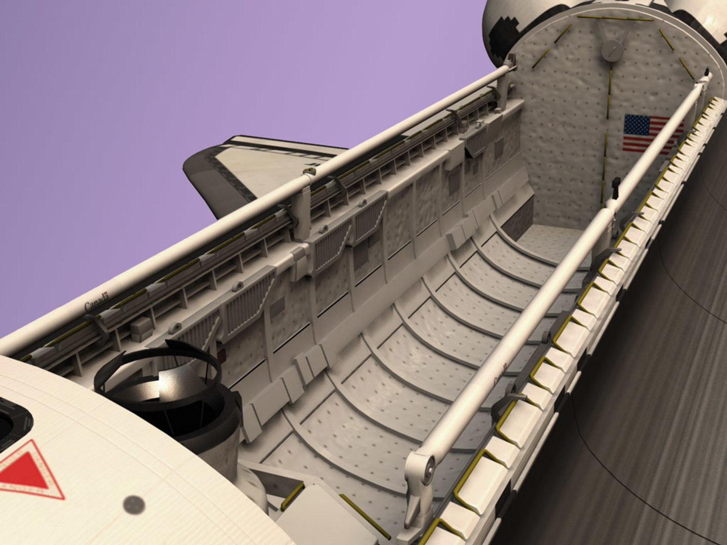 3d space shuttle spacecraft model