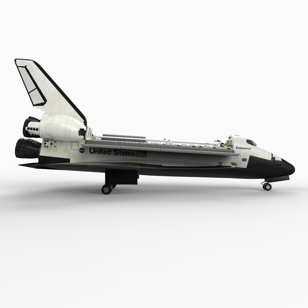 3d space shuttle spacecraft model