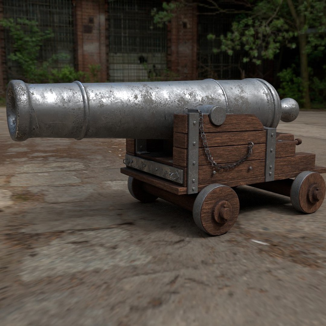 Vintage Cannon 3D Model - TurboSquid 1996369