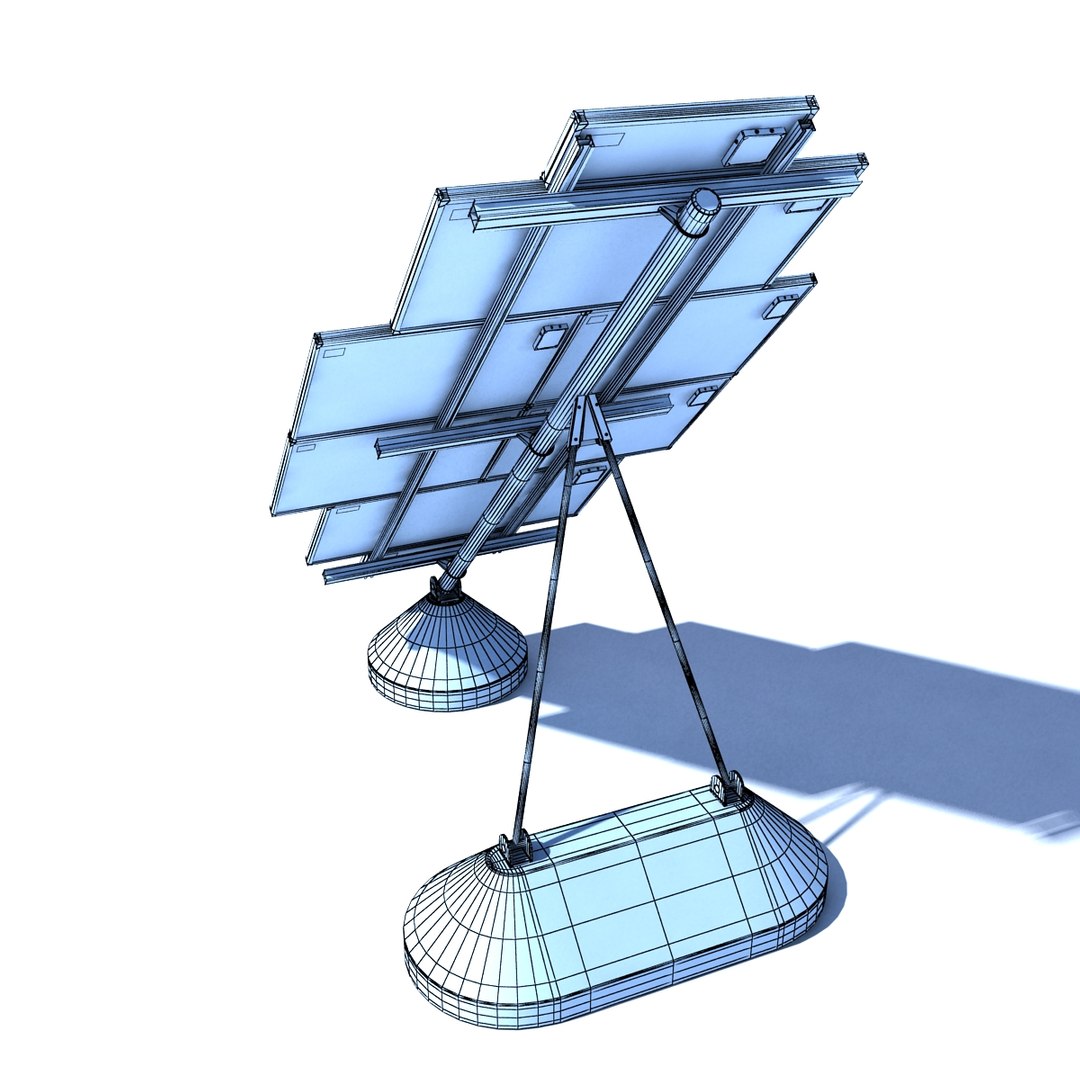 3d Model Solar Panel Farm