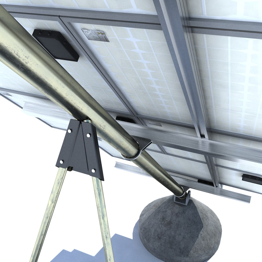 3d Model Solar Panel Farm
