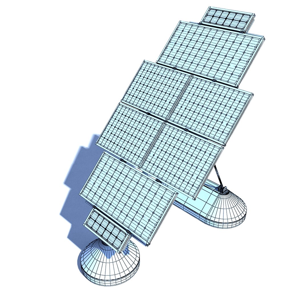 3d Model Solar Panel Farm