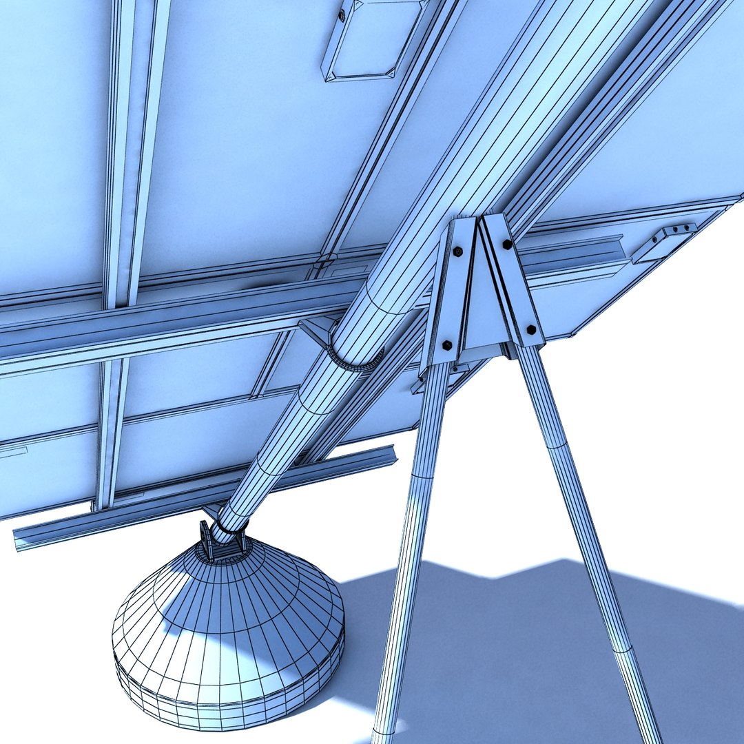 3d Model Solar Panel Farm