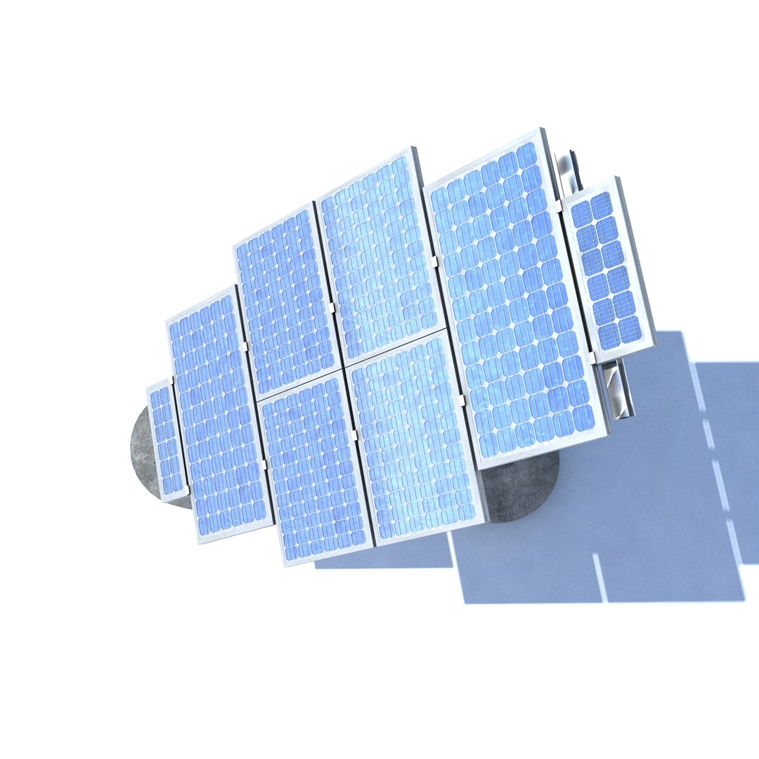 3d Model Solar Panel Farm