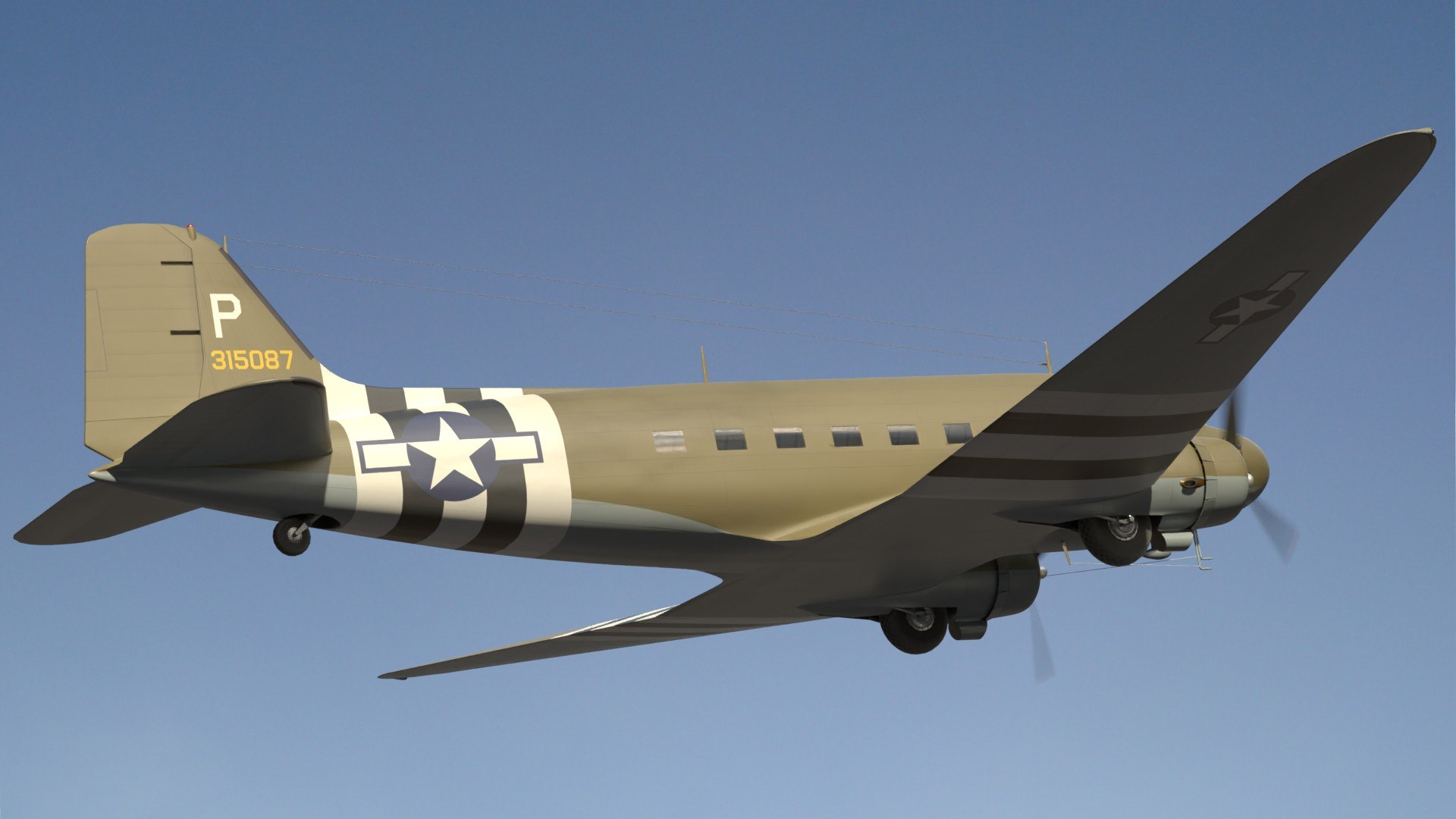 3D Douglas C47 Skytrain SC - TurboSquid 2410259