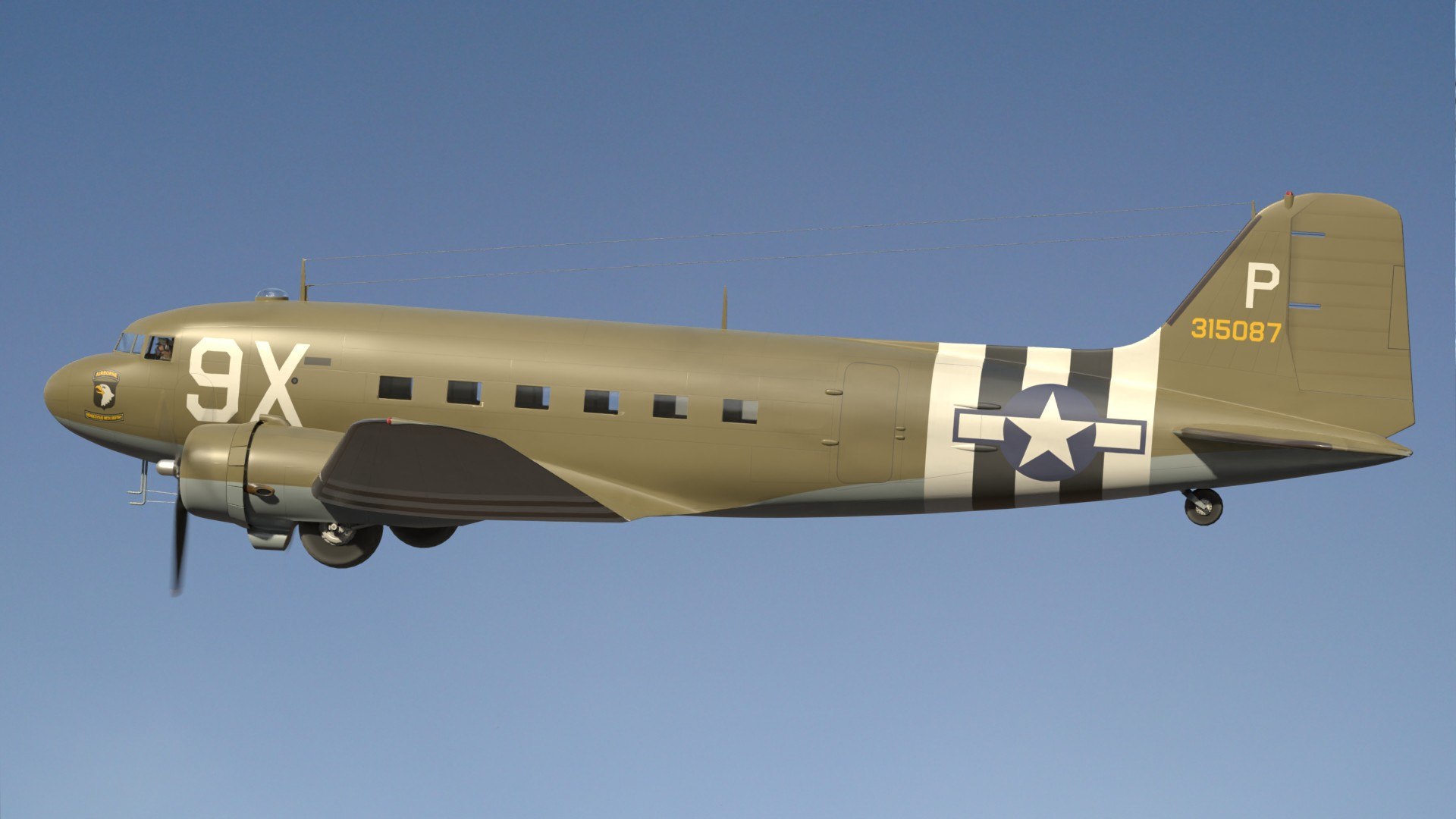 3D Douglas C47 Skytrain SC - TurboSquid 2410259