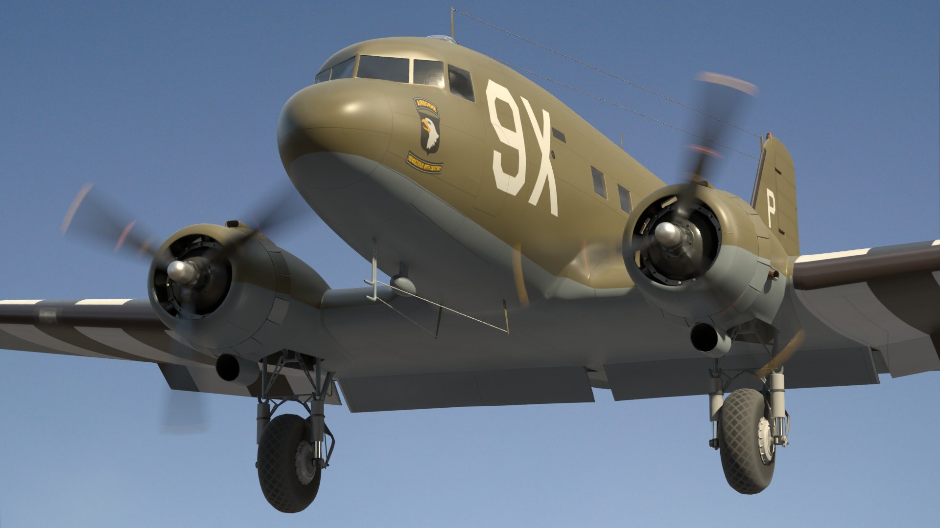 3D Douglas C47 Skytrain SC - TurboSquid 2410259