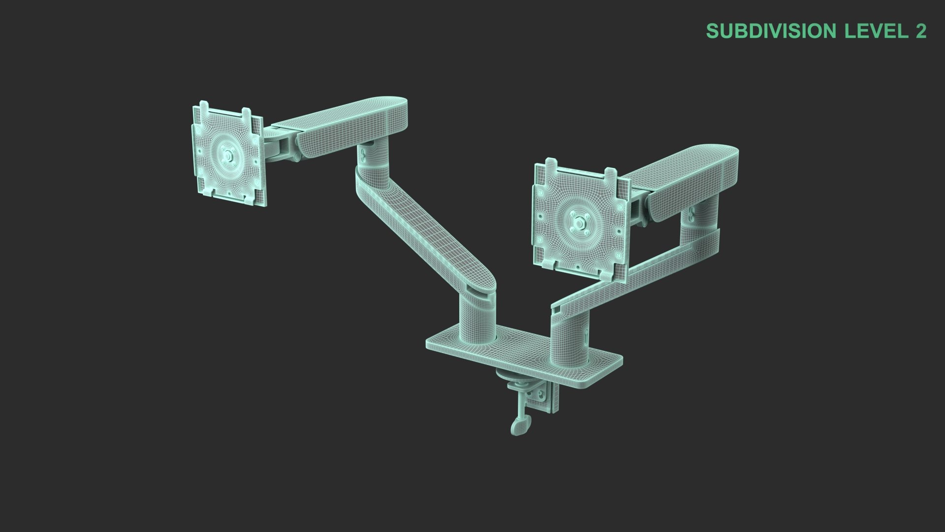 Dual Monitor Arm 3D Model - TurboSquid 2388647