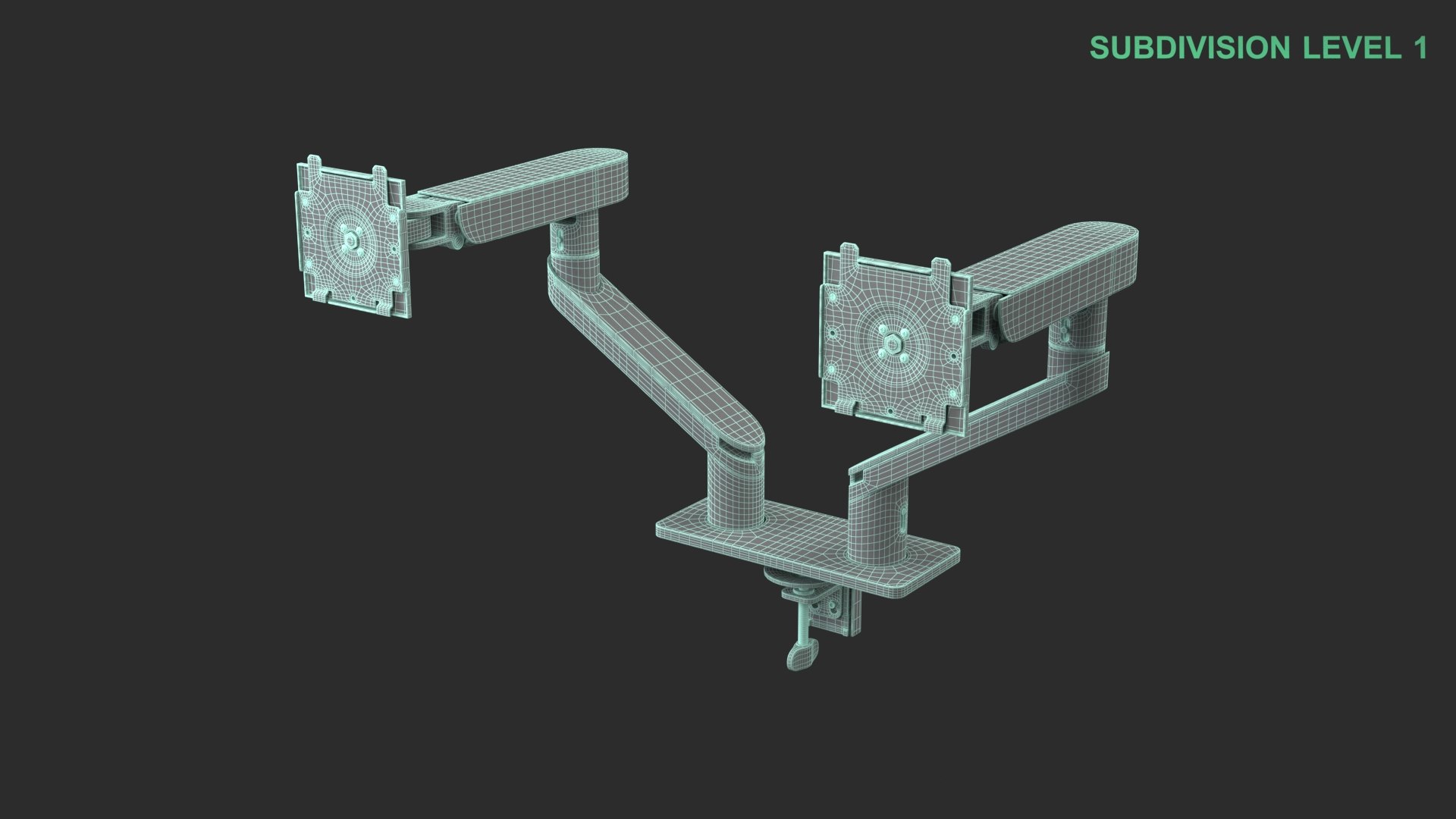 Dual Monitor Arm 3D Model - TurboSquid 2388647
