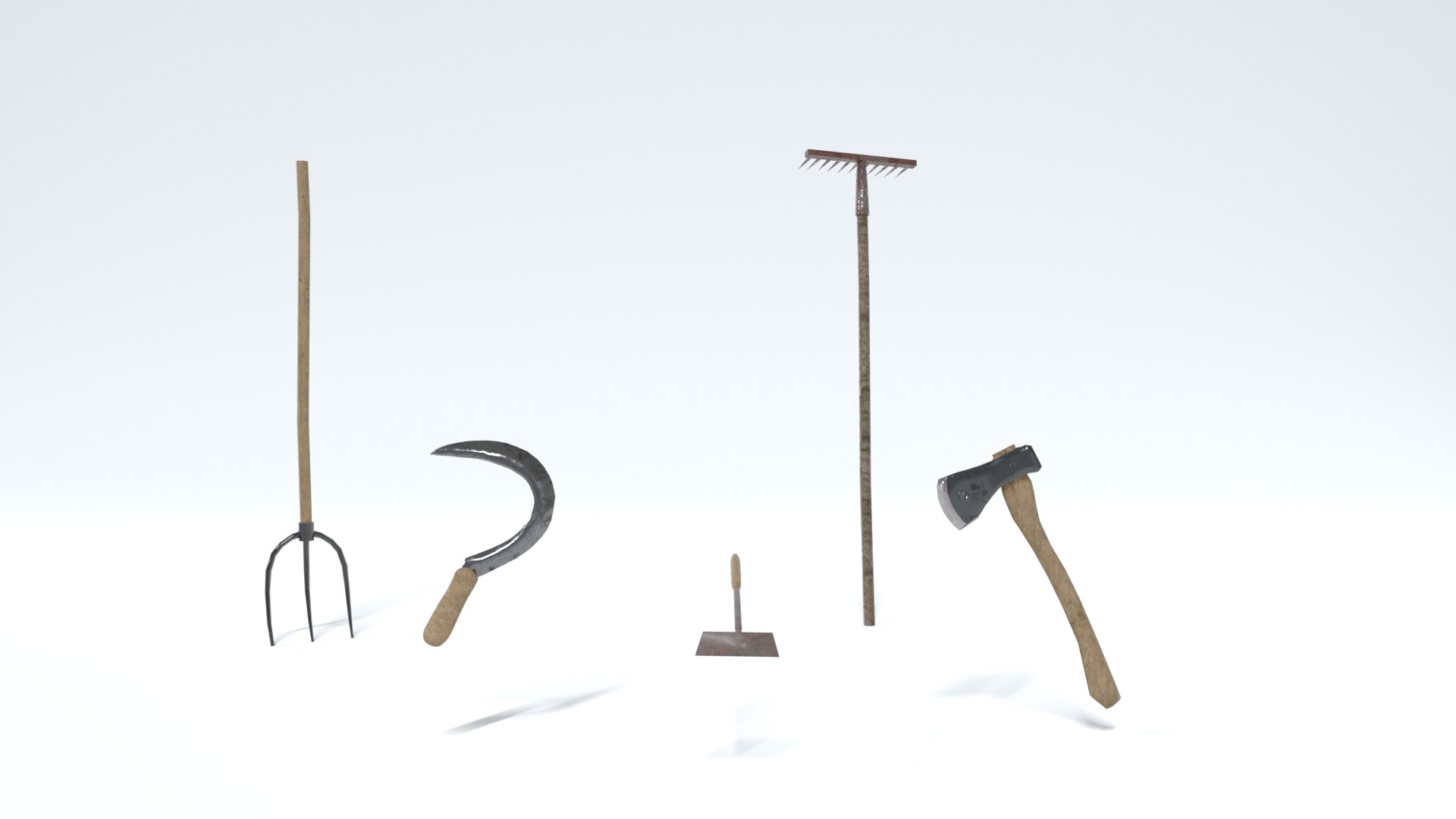 3D Farm Tools - TurboSquid 2129100