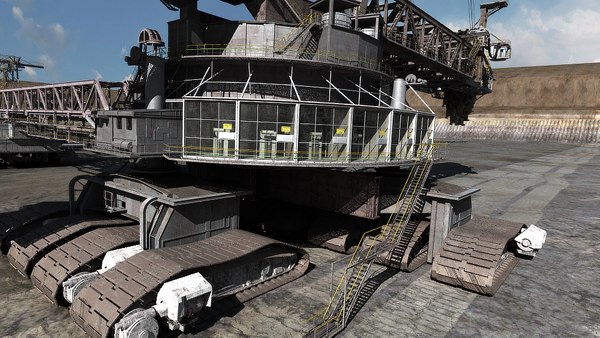 bagger 288 mining excavator 3d max