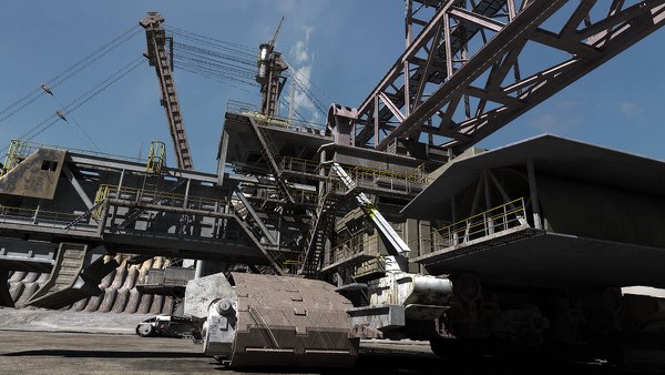 bagger 288 mining excavator 3d max