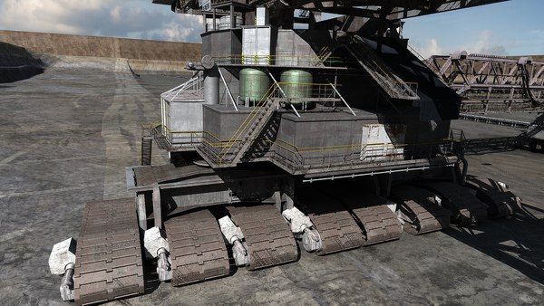 bagger 288 mining excavator 3d max